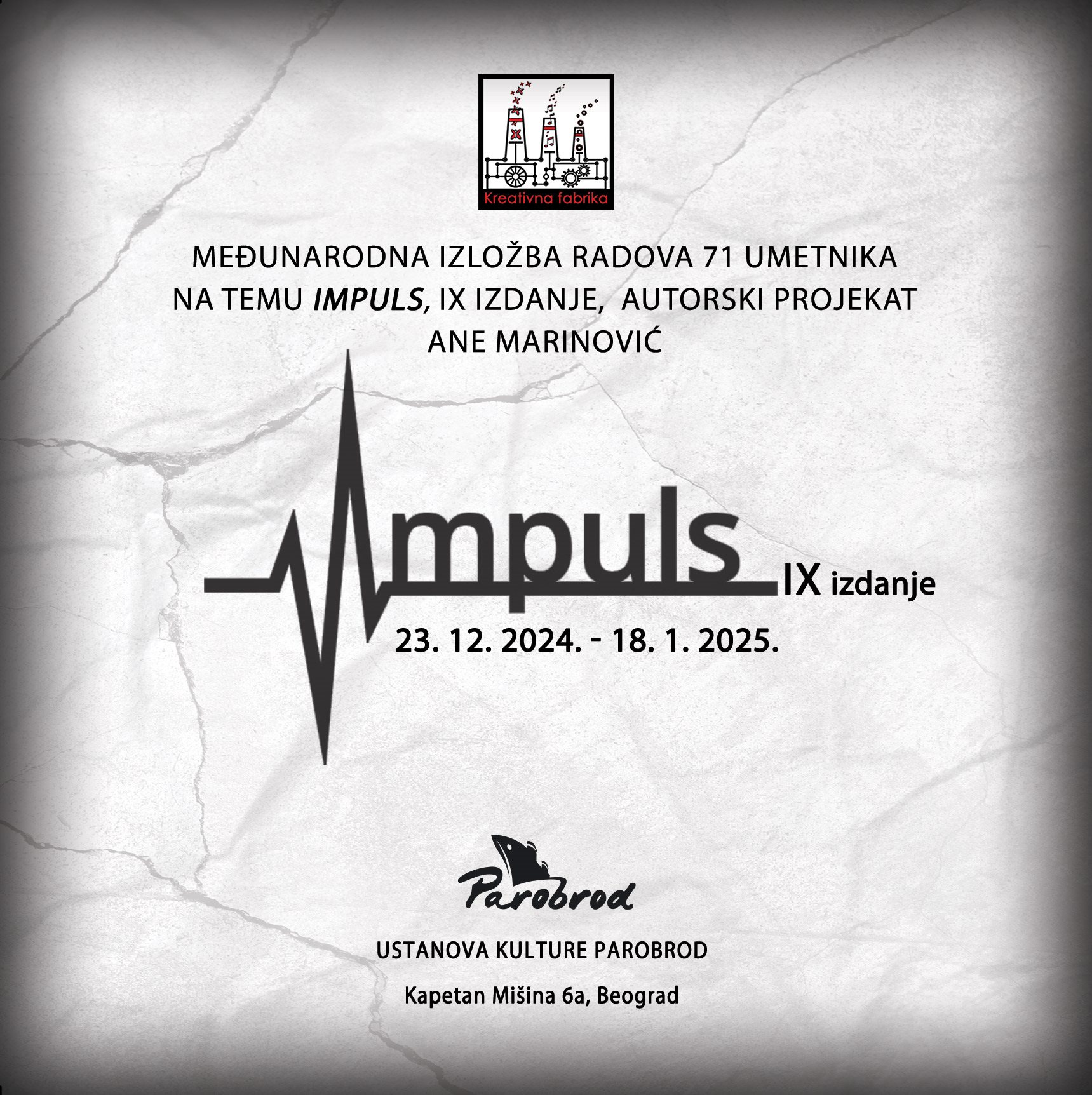 Izložba Impuls u Parobrodu | Grad Beograd